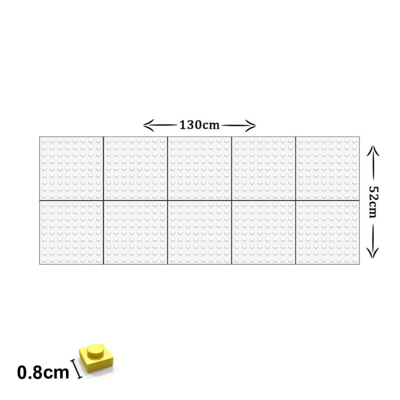 2x3 Boards Size: 52cm x 78cm can fit 1 - 2 Individuals - Photobrick ...
